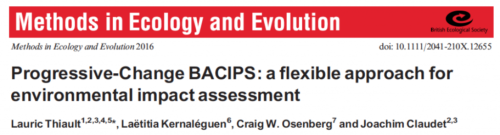 Our Progressive-Change BACIPS paper is published at MEE – Osenberg Lab
