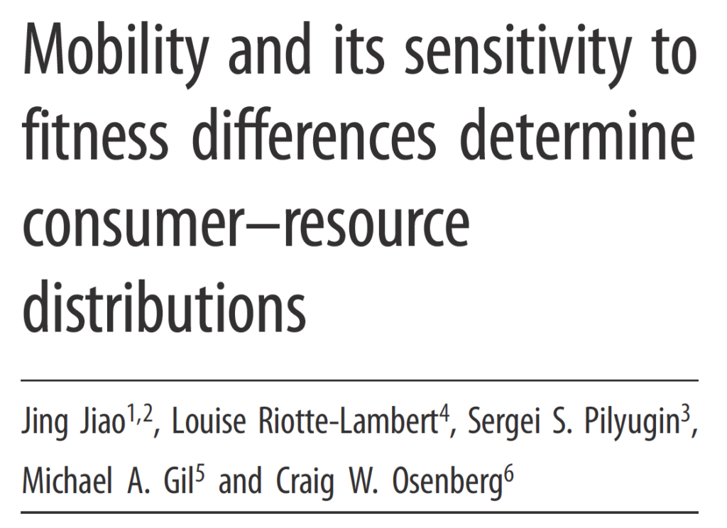 Jing’s paper on mobility and consumer-resource patterns is out in Royal ...